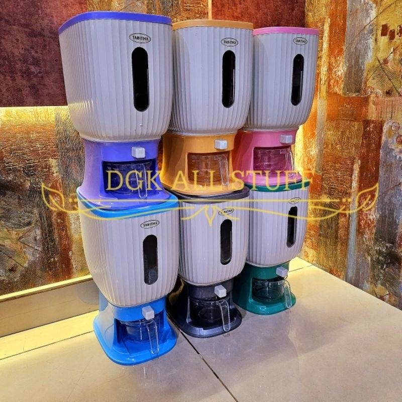 Jual Dispenser Beras Tempat Wadah Penyimpanan Beras Rice Bucket ...