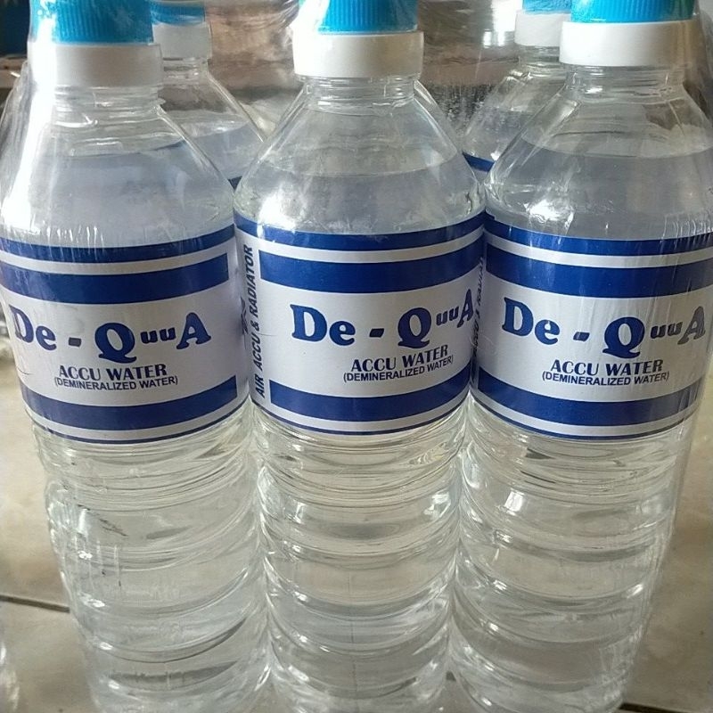 Jual accu water 1000 ml De-QuuA air aki tambah bisa untuk air radiator ...