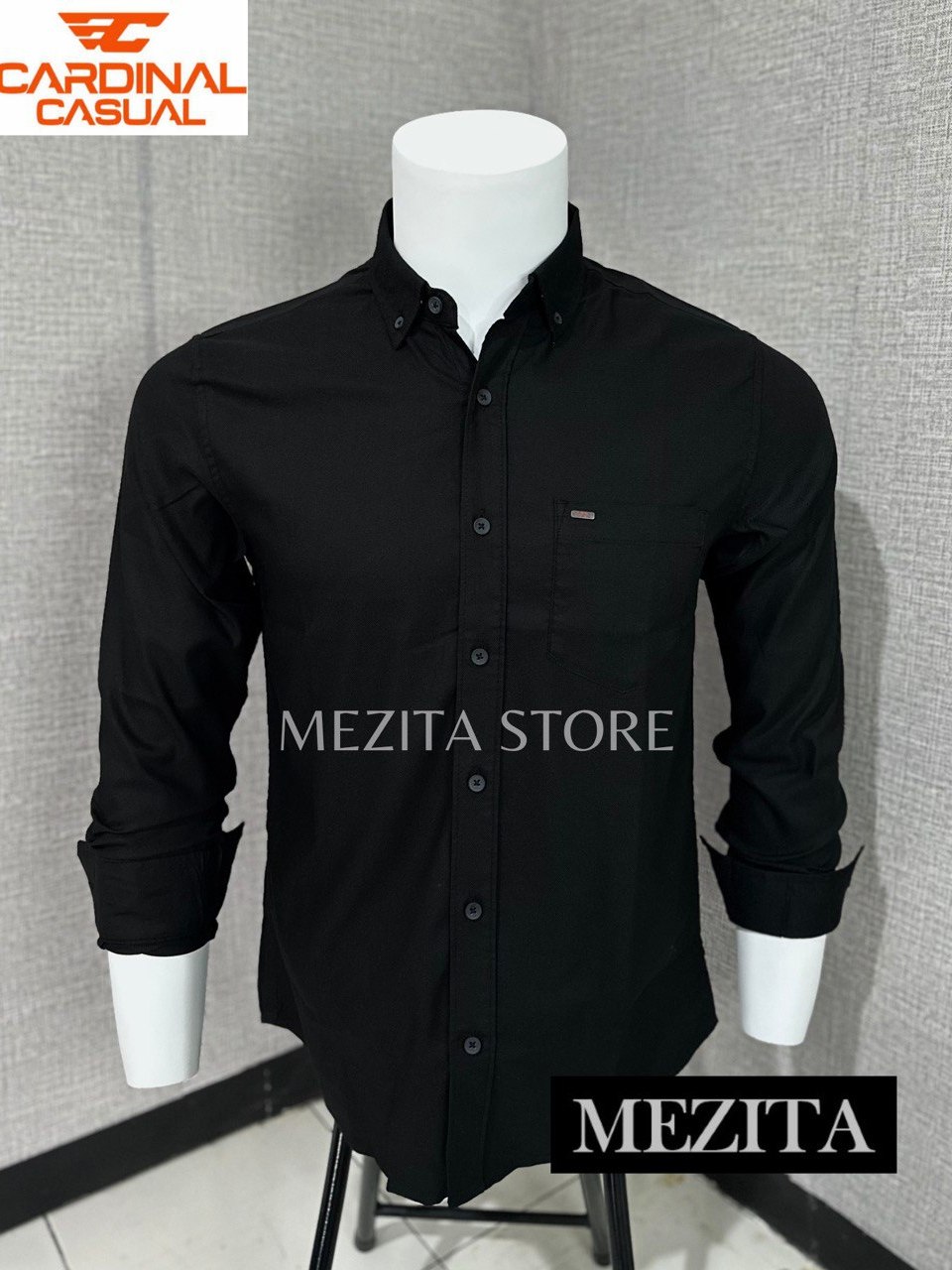 Jual Kemeja Cardinal Casual Slim-fit Polos | Shopee Indonesia