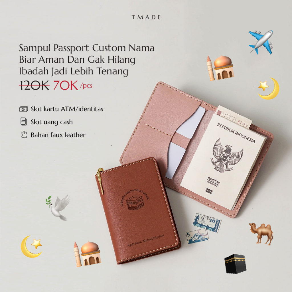 Jual Sampul Passport Custom / Passport Case / Cover Passport | Shopee ...