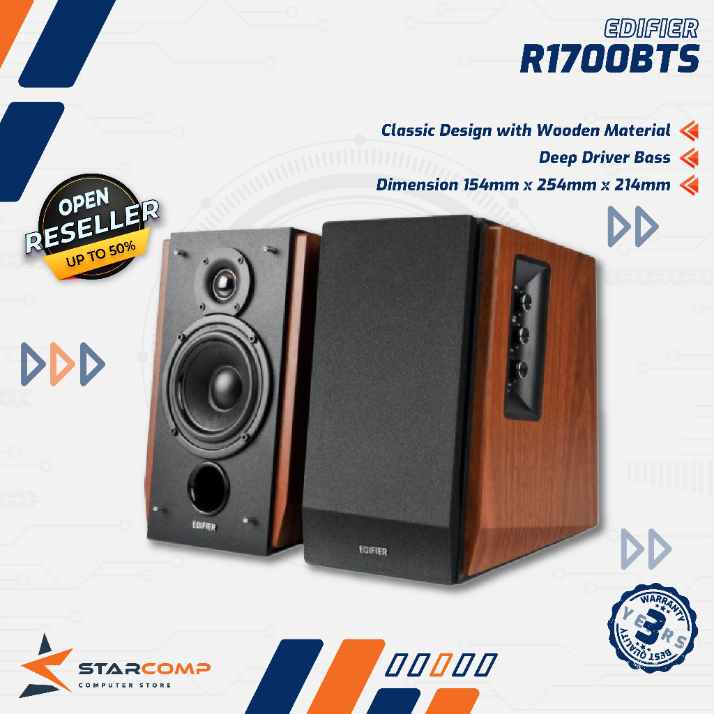 Jual EDIFIER R1700 R1700BTs Bluetooth Bookshelf Active Speakers ...