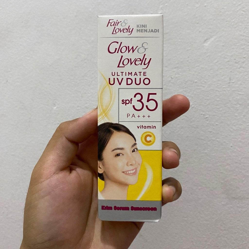 Jual Fair & Lovely Glow & Lovely Ultimate UV Duo Sunscreen SPF 35 PA +++ 20g | Shopee Indonesia