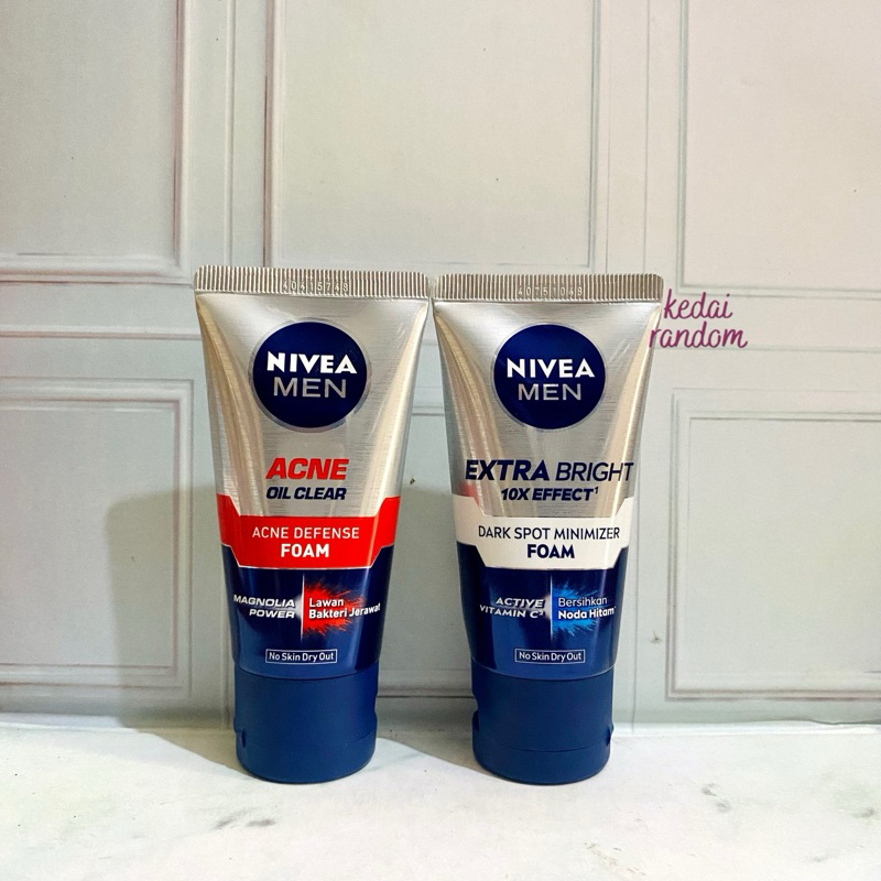 Jual NIVEA Men Sabun Muka Facial Foam Acne Oil Clear Acne Defence Foam ...