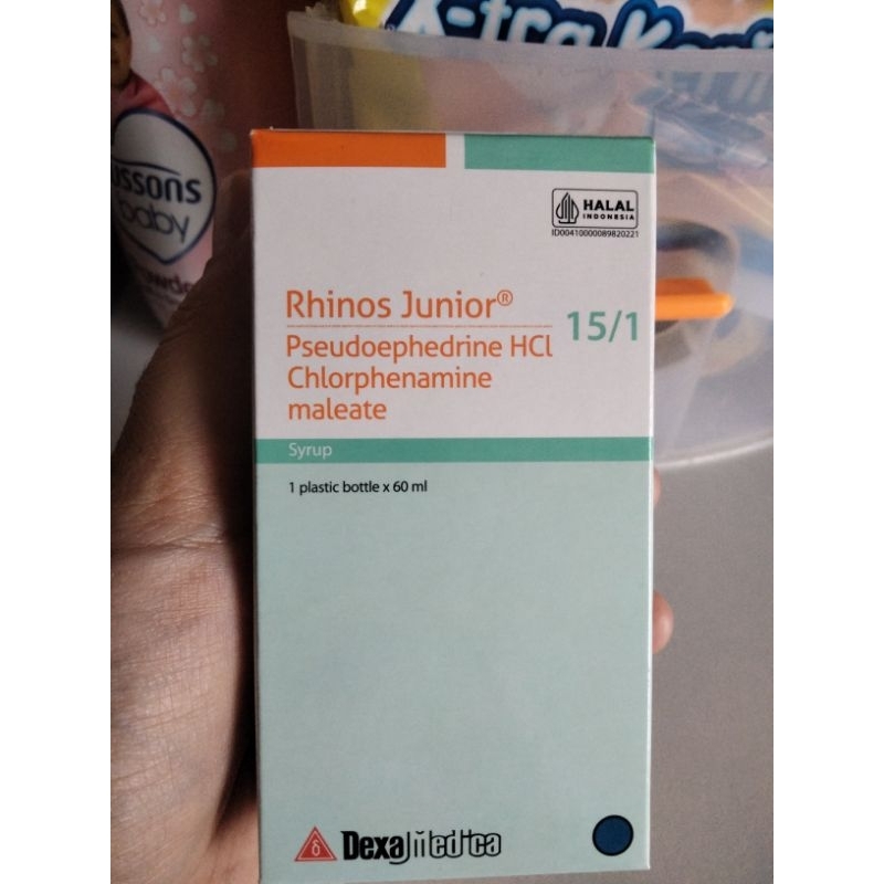 Jual RHINOS JUNIOR SYRUP 60ml, Obat Pilek dan Bersin Pada Anak, DIJAMIN ...