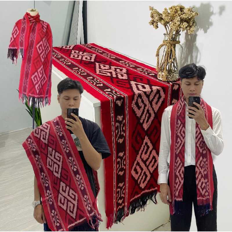 Jual Selendang Syal Tenun Dayak Kalimantan Size 35 x 170 cm | Shopee ...