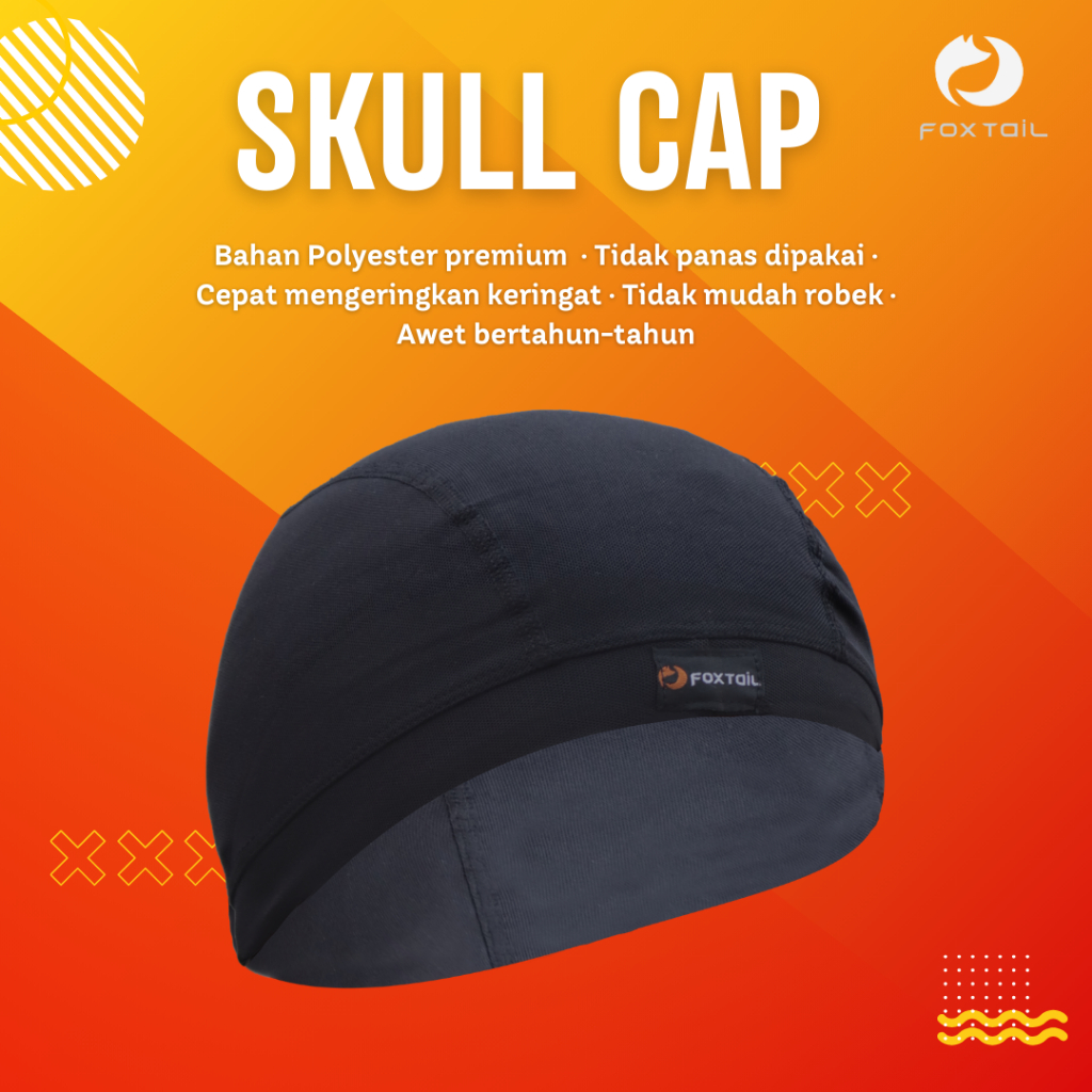 Jual Foxtail Dri Fit Skull Cap Inner Helm Motor | Shopee Indonesia