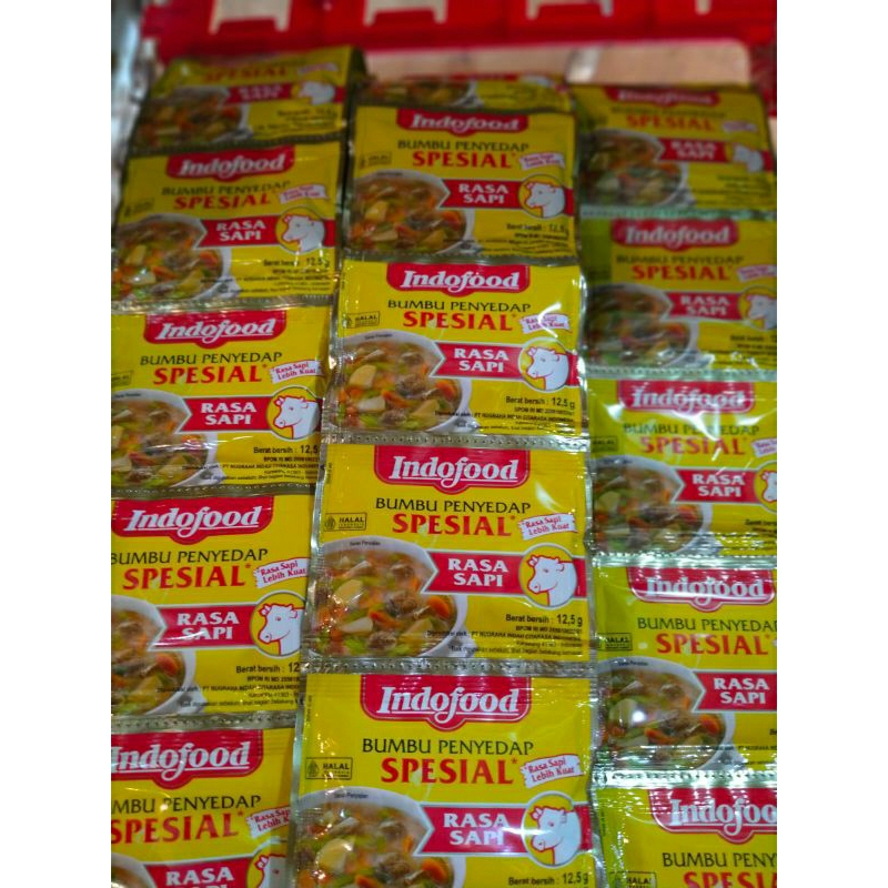 Jual Indofood Bumbu Penyedap Rasa Sapi Special 1 Renceng 12 sachet ...