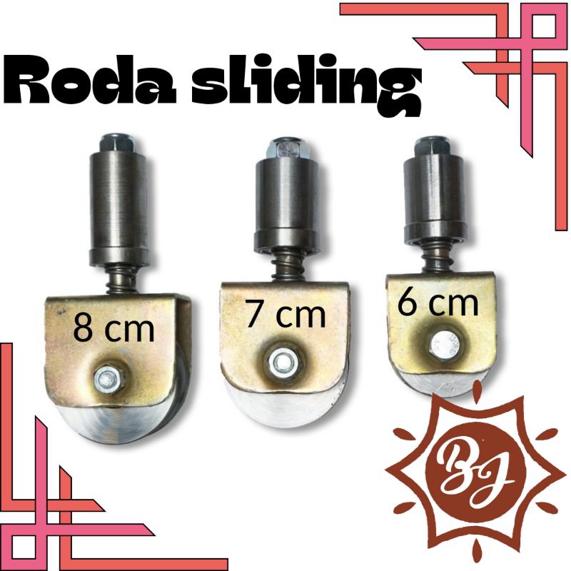 Jual Roda Pintu Sliding Besi Super / Roda Besi sliding anti slip ukuran ...