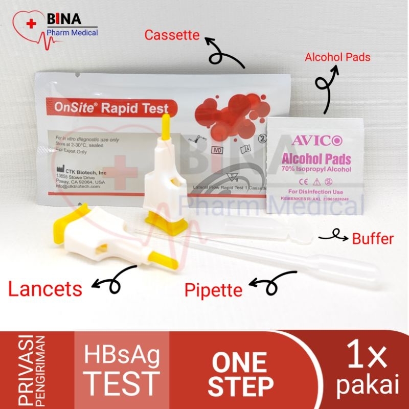 Jual HBsAg Cassette Onsite | Rapid Tes HBsAg Satuan /Set | Shopee Indonesia