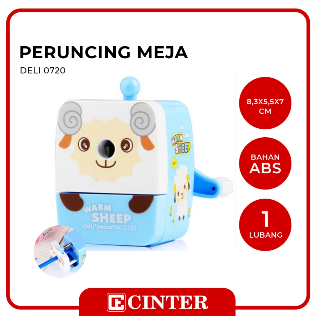 Jual DELI - PERUNCING MEJA / SERUTAN MEJA / RAUTAN / SHARPENER WARM ...