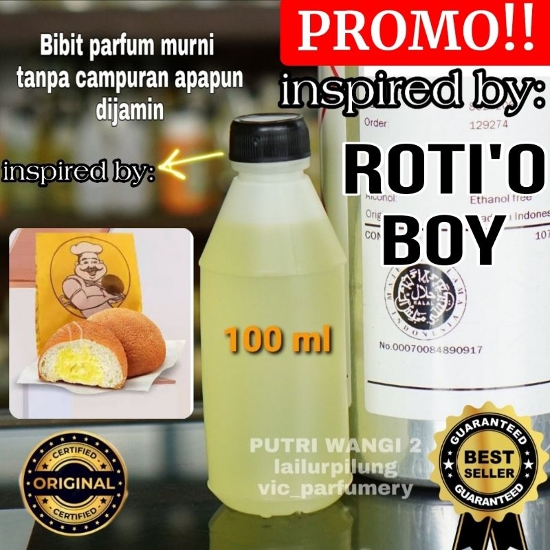 Jual Roti o roti'o boy 100ML / 10ml/50ml/200ml BIBIT PARFUM MURNI ASLI ...