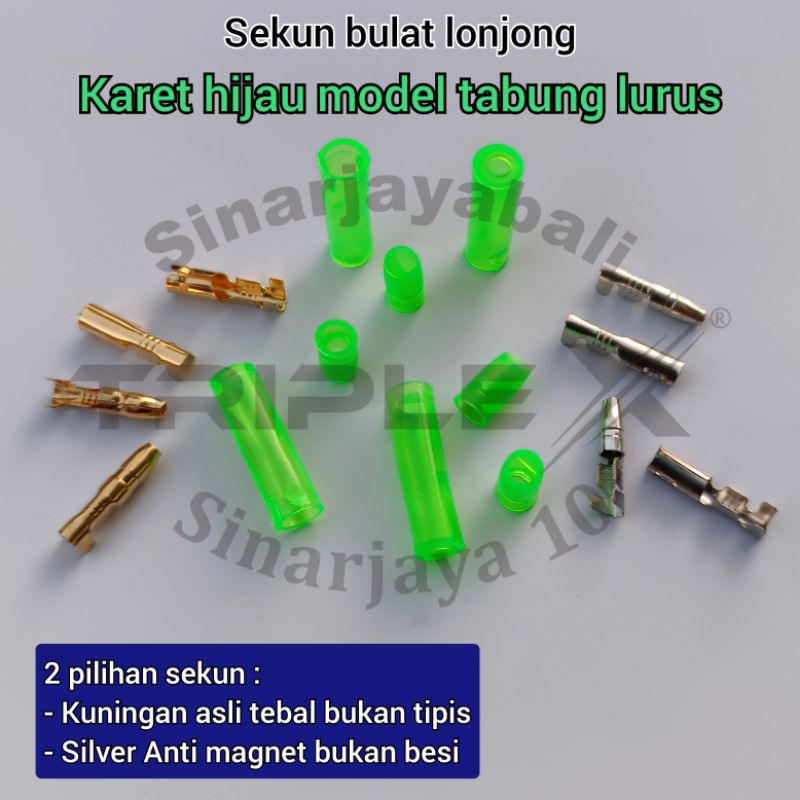Jual skun bulat lonjong peluru sekun tunggal terminal konektor kabel ...