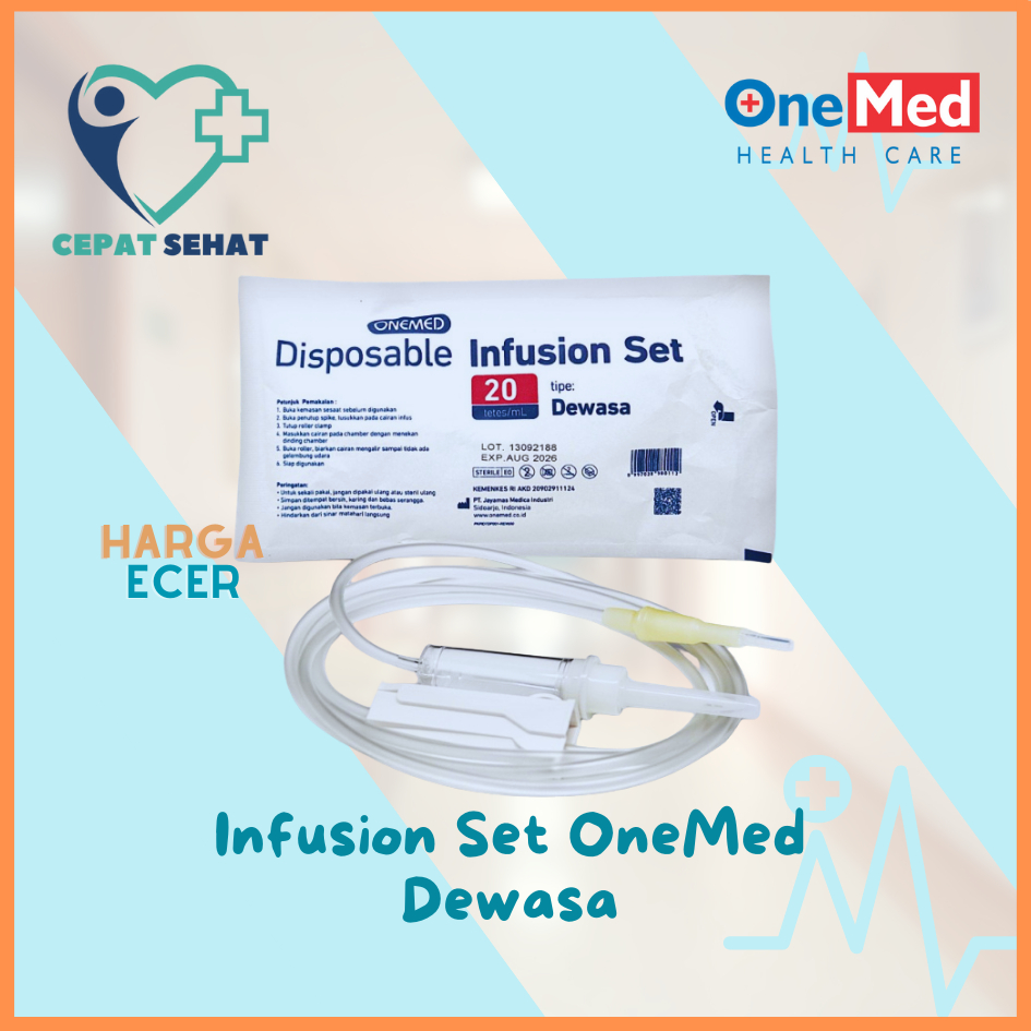 Jual Infus Set Dewasa Onemed infuset dewasa infusion set selang infus ...