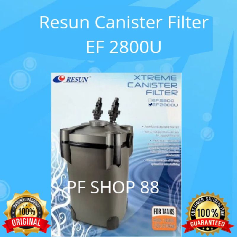 Jual Resun Extreme Canister Filter EF 2800U external filter akuarium ...
