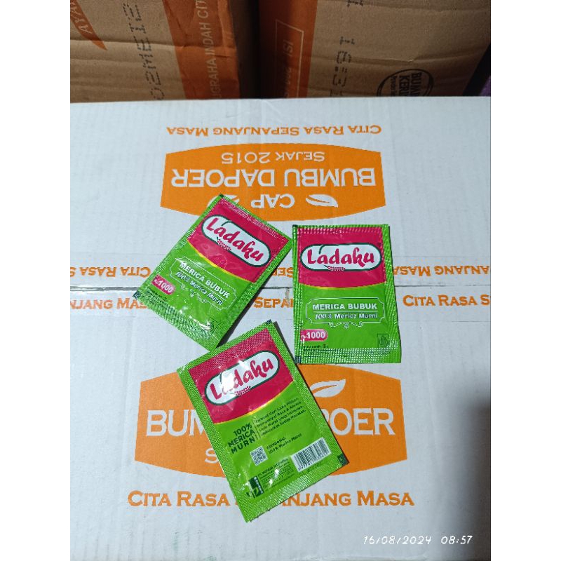 Jual Ladaku Merica Bubuk 1 Pack isi 6 ( Renteng) | Shopee Indonesia