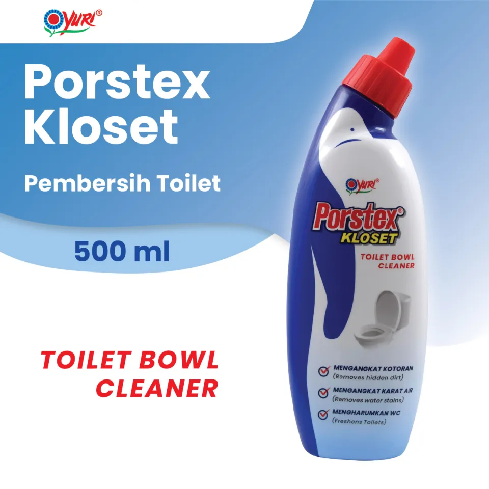 Jual Yuri Porstex Kloset Pembersih Toilet Bowl Closet Cleaner 500 ml ...