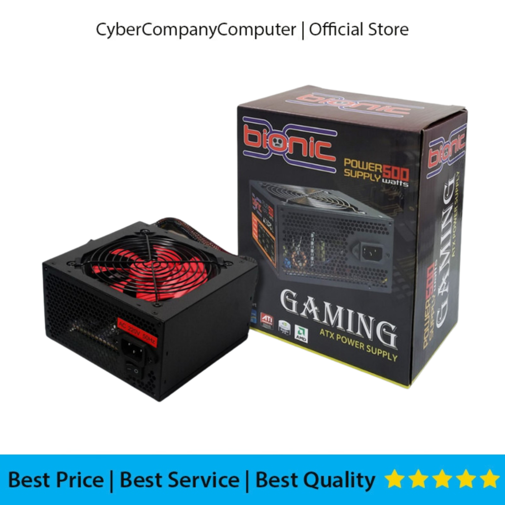 Jual PSU 500 Watt Power Supply Bionic 500 Watts Gaming 220V ATX ...