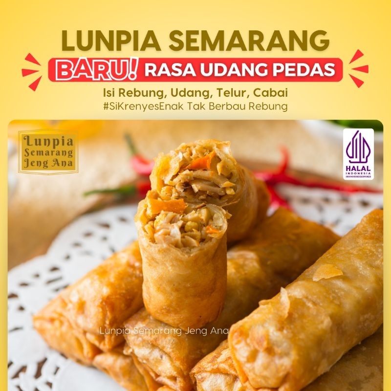 Jual Lunpia Semarang Jeng Ana Rasa Udang Pedas Lumpia Enak Tak Berbau ...