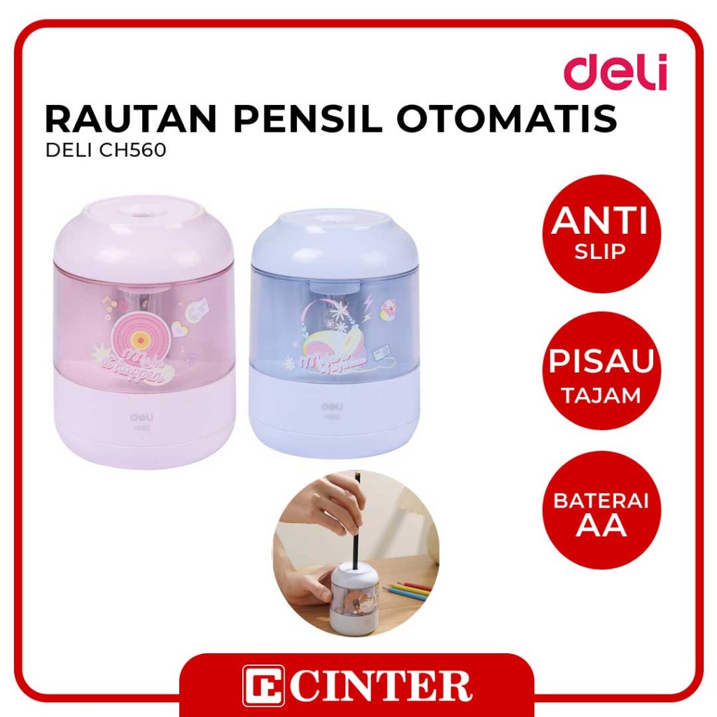 Jual DELI - RAUTAN PUTAR / PERUNCING MEJA / SERUTAN PENSIL ELECTRIC ...