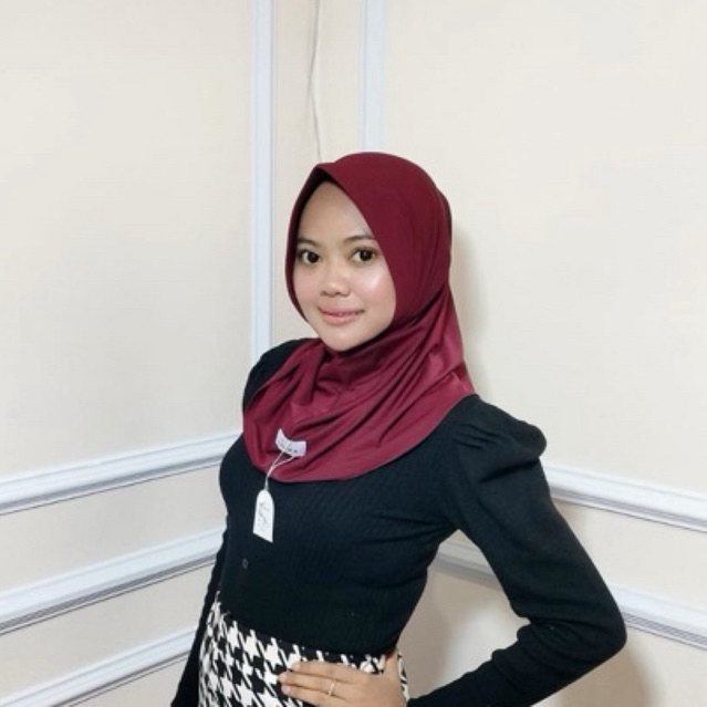 Jual kenan hijab - hijab daily instan jersey SIZE S (MAROON) | Shopee ...