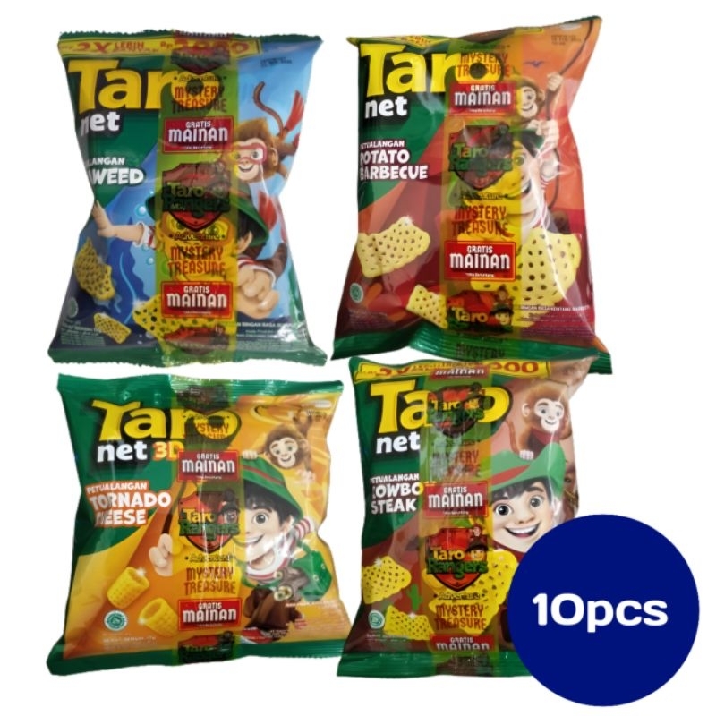 Jual 10pcs Taro Net Kemasan 17g renceng | Shopee Indonesia