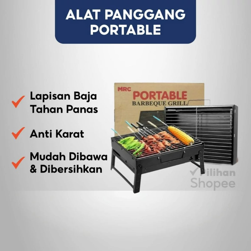 Jual Alat pemanggang sate portable/ Panggangan sate minimalis | Shopee ...
