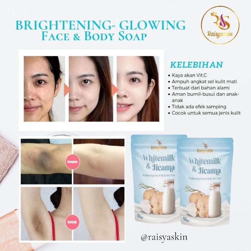 Jual SABUN WHITE MILK & JICAMA (SABUN SUSU & BENGKOANG) | Shopee Indonesia
