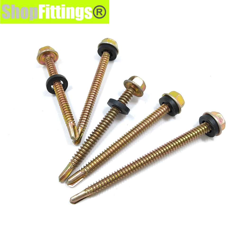 Jual Baut Skrup Roofing Baja Ringan Self Drilling Screw Yellow Zinc ...