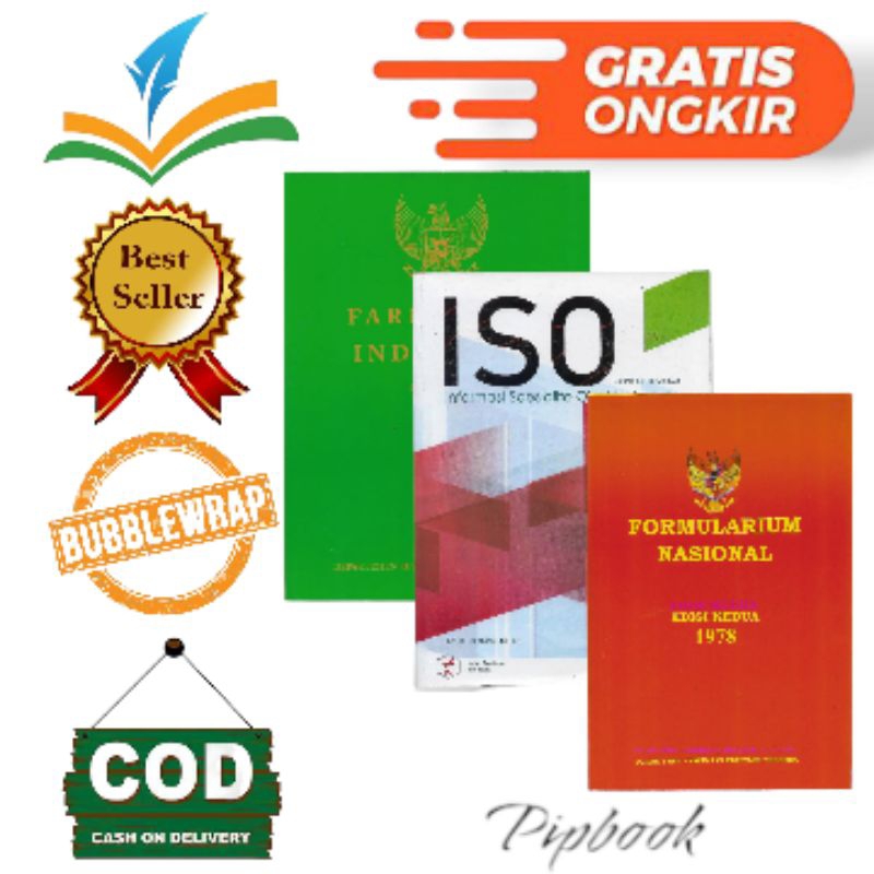 Jual Buku Farmasi Paket Lengkap (3bh),Dengan Edisi Terbaru, Farmakope Indonesia, Formularium ...