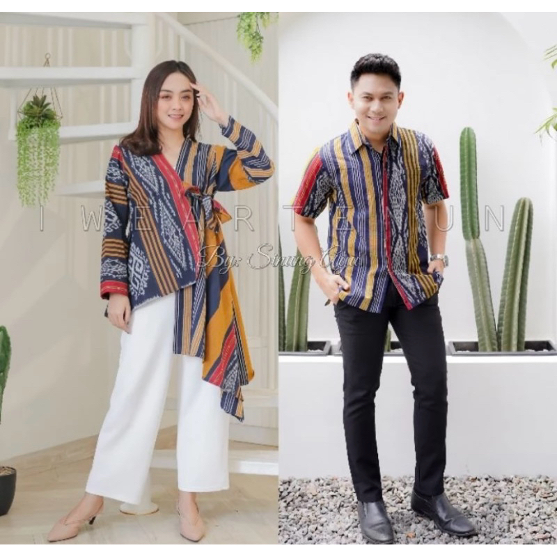 Jual Baju Couple Tenun / Couple Tenun Sarimbit / Kemeja Tenun dan ...