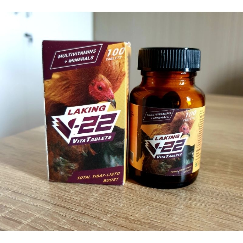 Jual V22 LAKING super vitamin ayam original Filipina ( kemasan baru ...