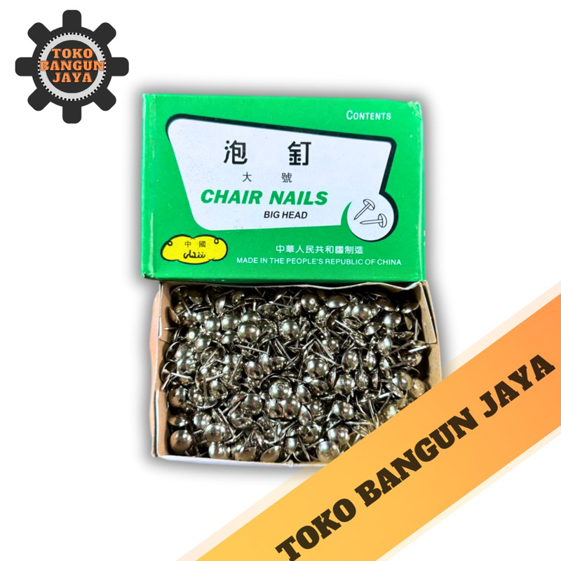 Jual Paku Payung Kepala Besar 5/8” / Paku Becak / Chair Nails Big Head ...