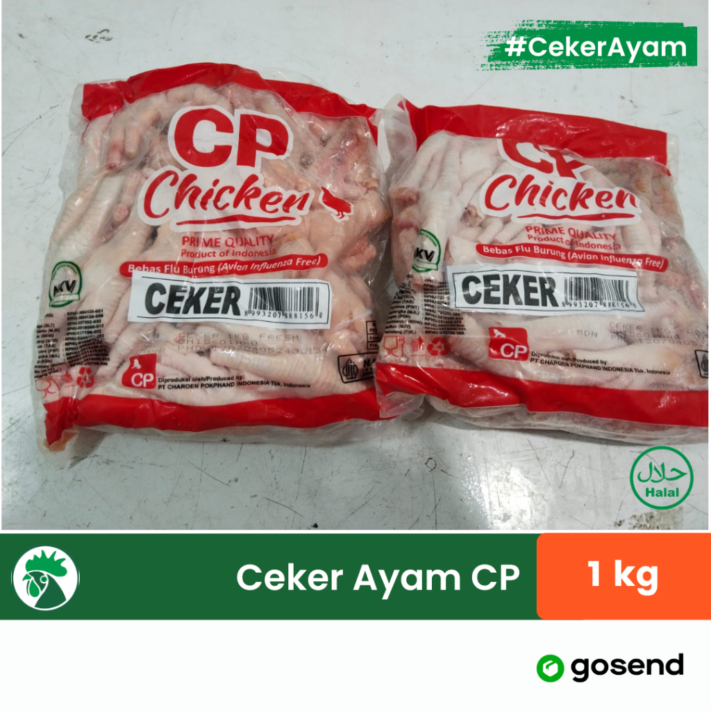 Jual Ceker Ayam | Ceker Bersih | Kaki Ayam Tanpa Kuku Merek CP 1Kg ...