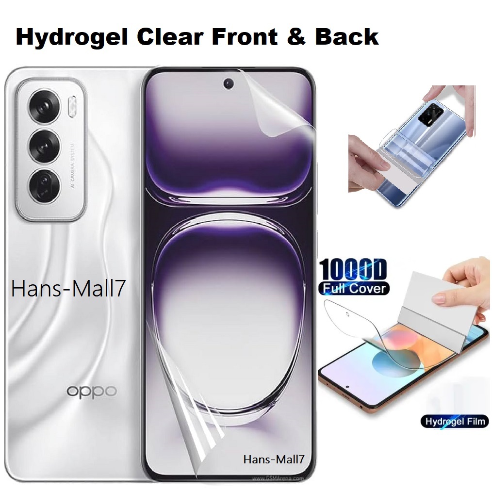 Jual Hans- Hydrogel CLEAR DEPAN-BELAKANG Oppo Reno12 Reno12F 12Pro Bening Full Covergel Hidrogel ...