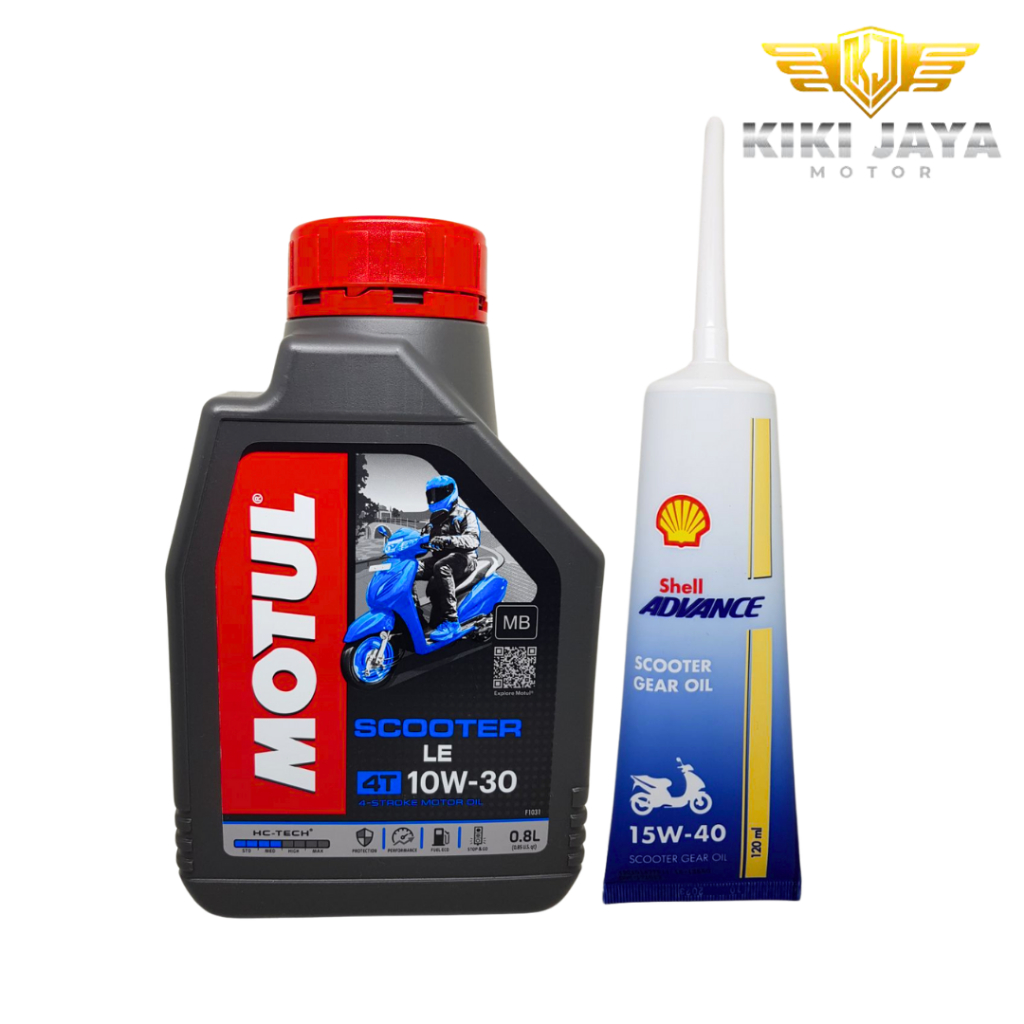 Jual Paket Oli Motor Motul Matic Scooter LE 4T 10W-30 0.8 Liter + Oli Gardan | Shopee Indonesia