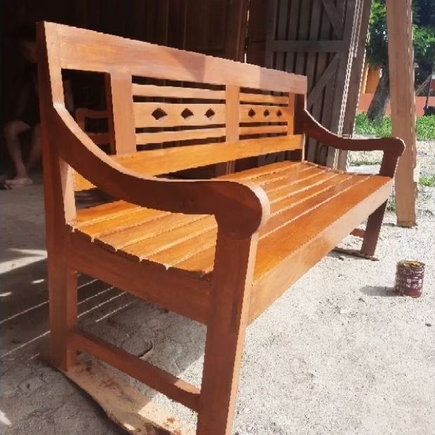 Jual UDKJM Resban Kayu Jati Kursi Panjang | Shopee Indonesia