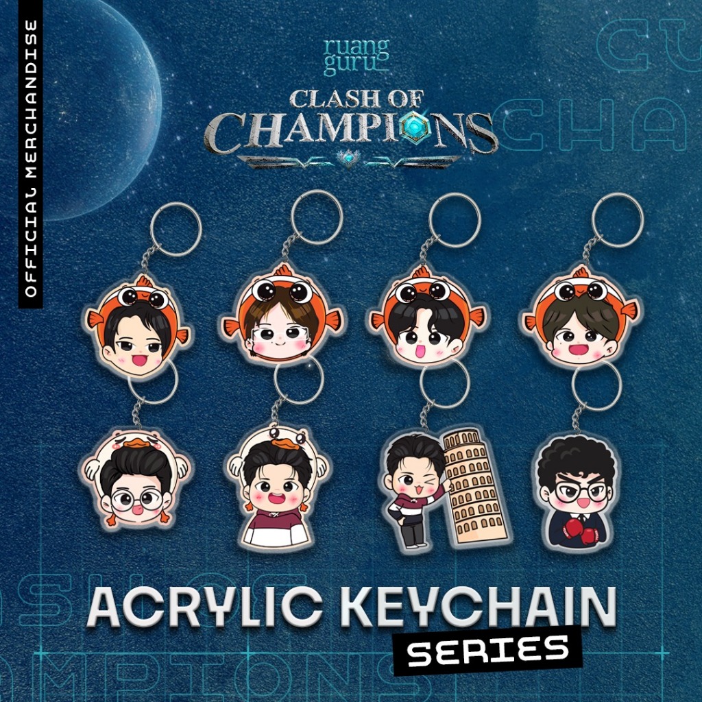 Jual Clash of Champions Exclusive Merchandise - Keychain Character Vol ...