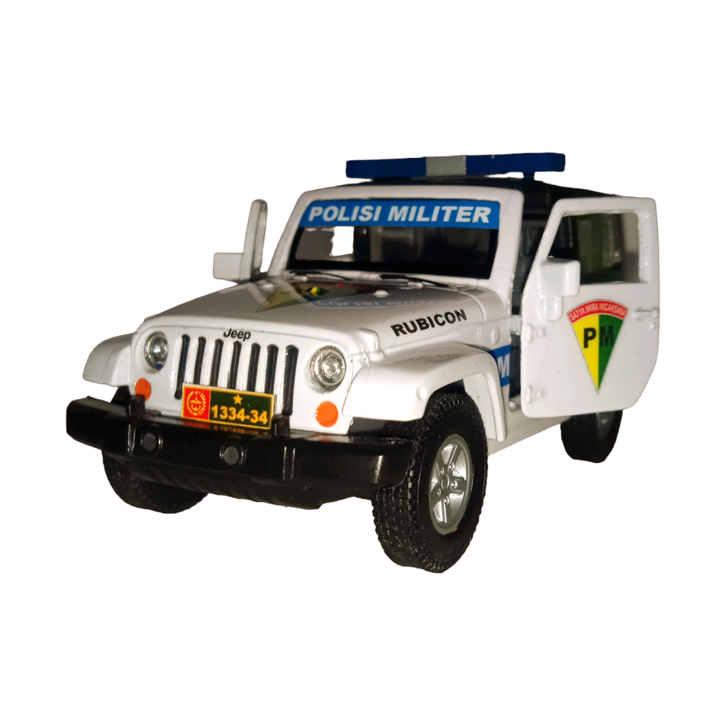 Jual DIECAST MINIATUR JEEP RUBICON POLISI MILITER ANGKATAN DARAT POMAD ...