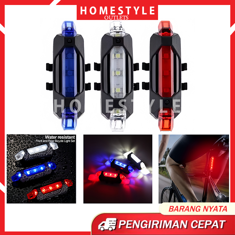 Jual Lampu Sepeda LED Rechargeable Anti Air Aksesoris Sepeda Lampu ...