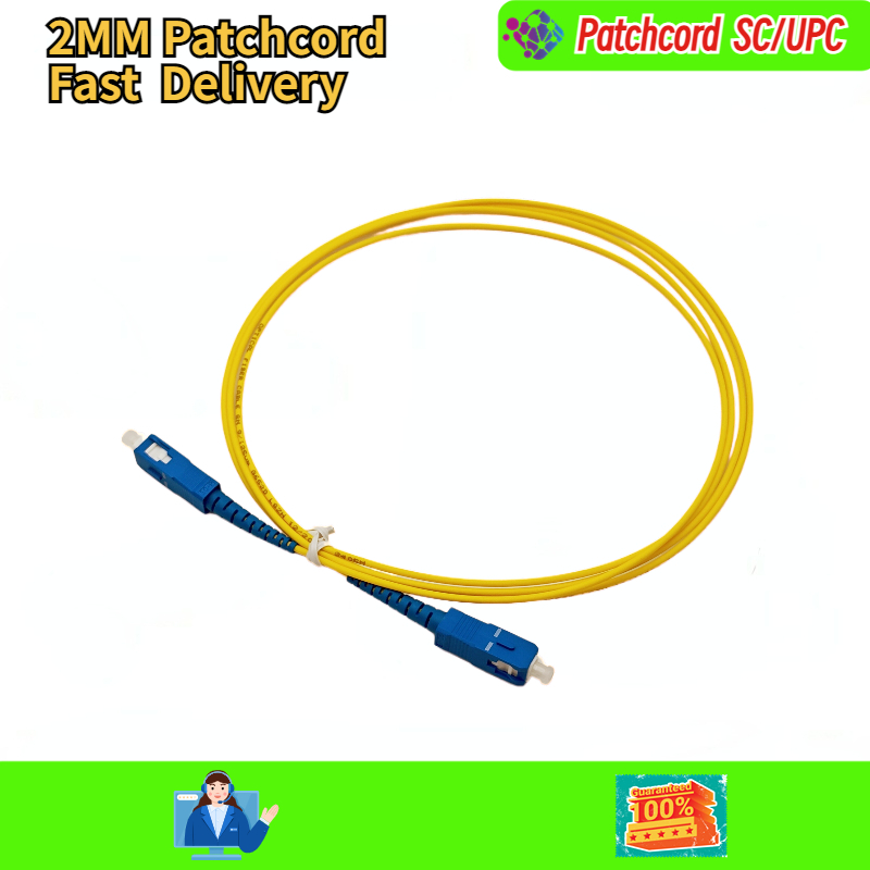 Jual PATCHCORD SC UPC Fiber Optic FTTH 2MM 1Meter 2Meter 3Meter PATCORE ...
