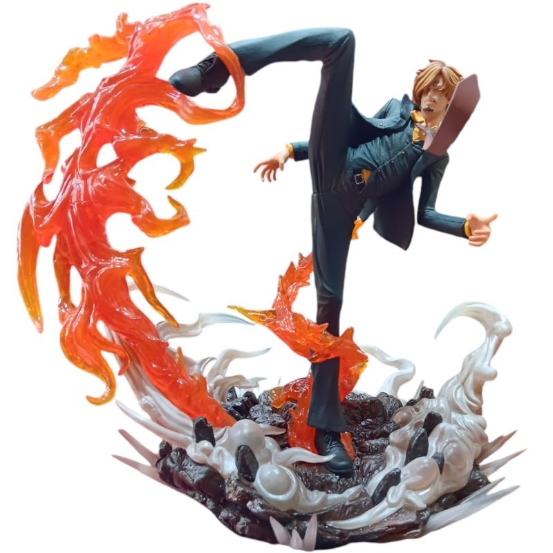 Jual Figure One Piece Anime Sanji Black Leg Fire Battle | Shopee Indonesia
