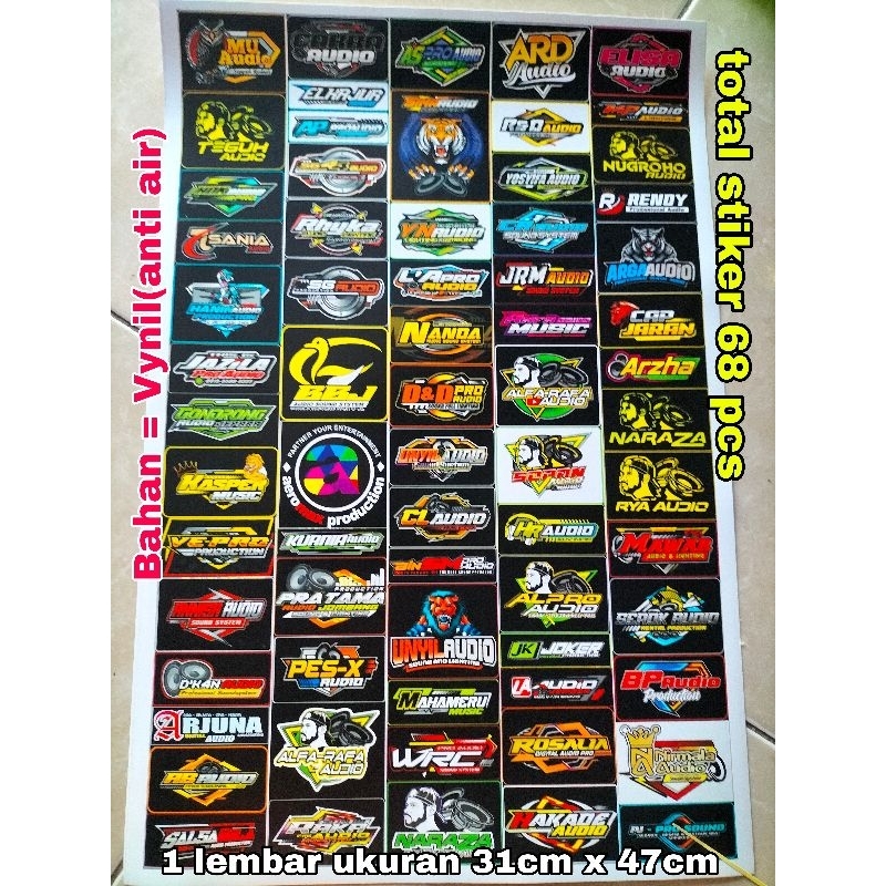 Jual Stiker Sound | Stiker Sound System | Stiker Audio | Stiker Vynil ...