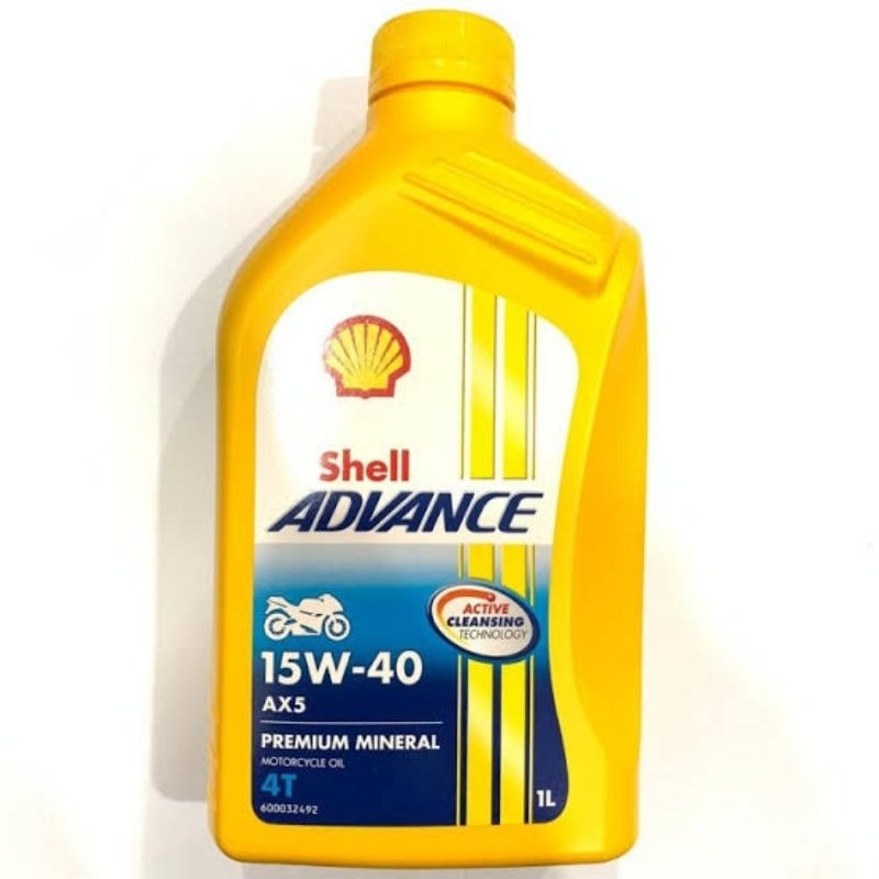 Jual oli mesin SHELL ADVANCE 4T AX5 15W-40 1Liter | Shopee Indonesia