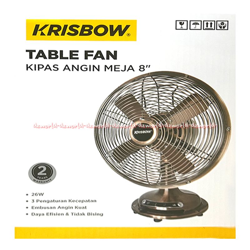 Jual Krisbow Table Fan Vintage 8inch Copper Classic Kipas Angin Meja ...