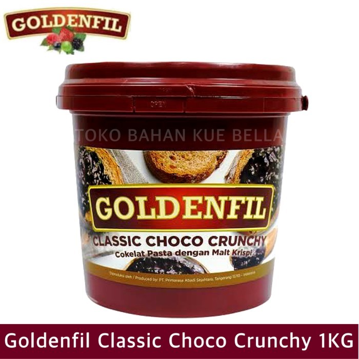 Jual Goldenfil Classic Choco Crunchy 1kg Selai Coklat Goldenfill ...