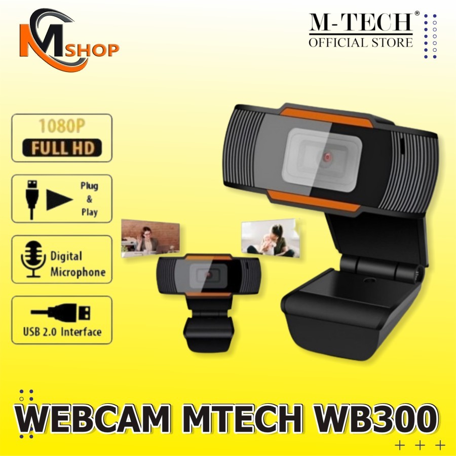 Jual Webcam PC WB300 M-Tech Original HD 640 x 480 PX USB With ...