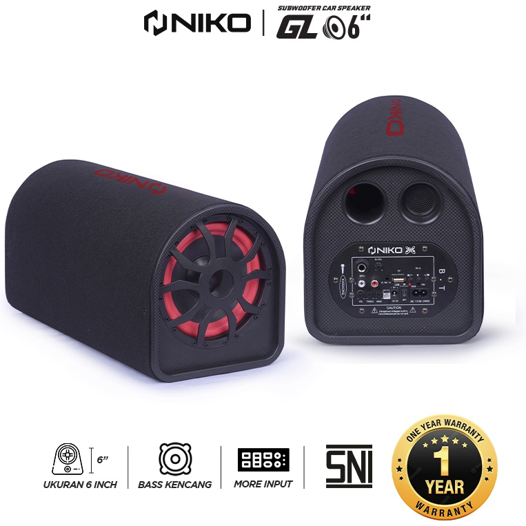 Jual Niko GL6 Speaker Bluetooth Bass Wireless Portable Aktif | Shopee Indonesia
