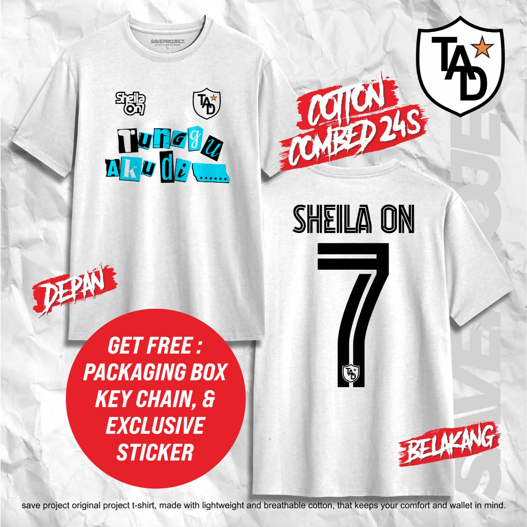 Jual SAVE Project | T-Shirt Konser Sheila On 7 Tunggu Aku Di "JERSEY ...