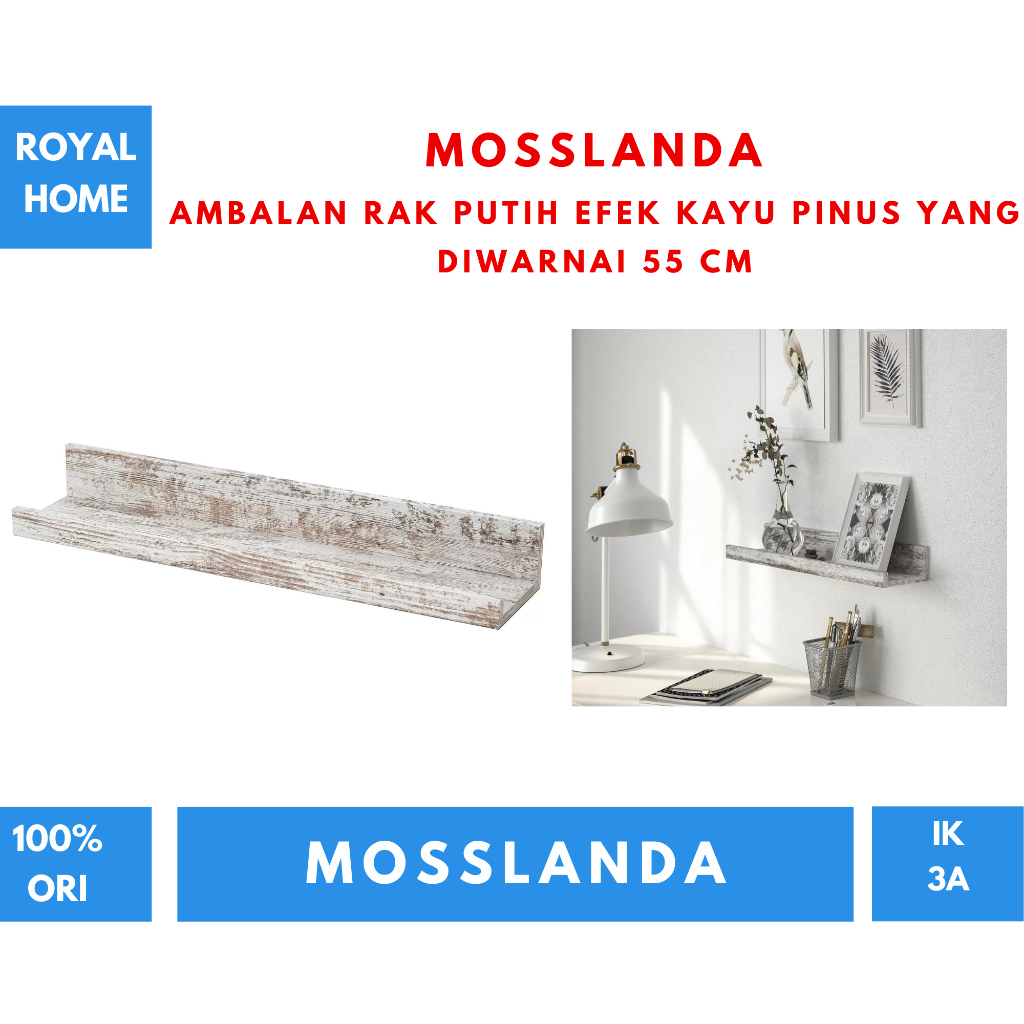 Jual Ambalan rak putih efek kayu pinus yang diwarnai panjang Picture ...