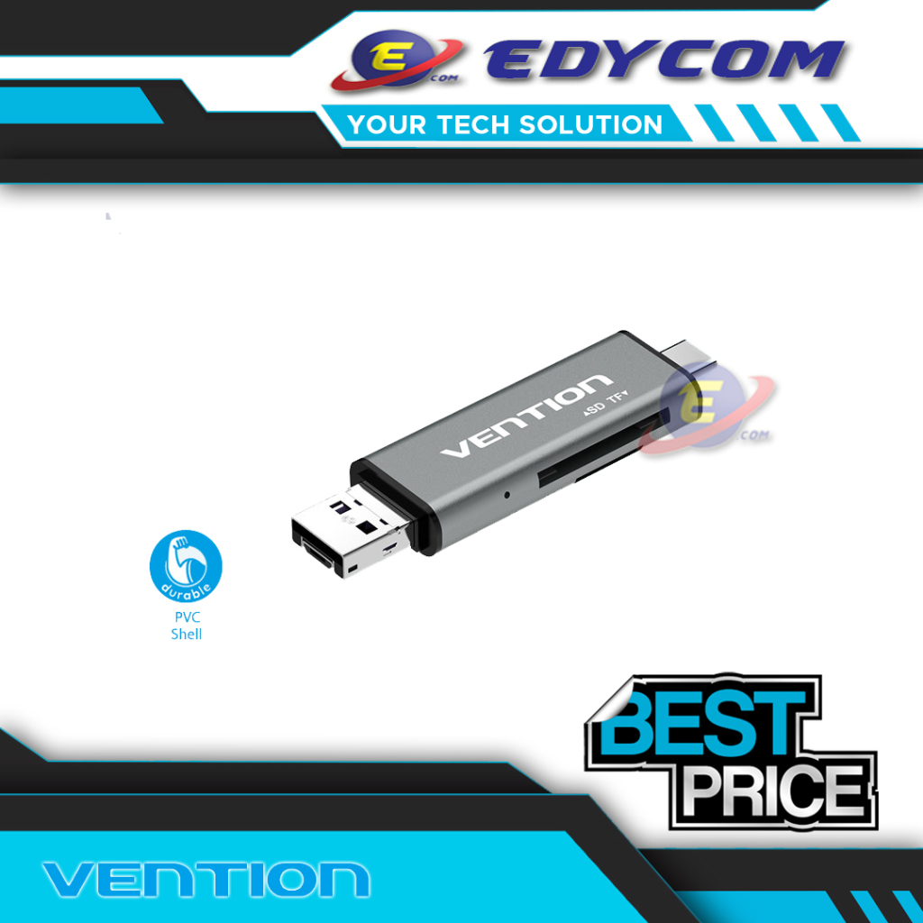 Jual Vention All In 1 USB Card Reader Micro SD TF High Speed Type-C OTG ...
